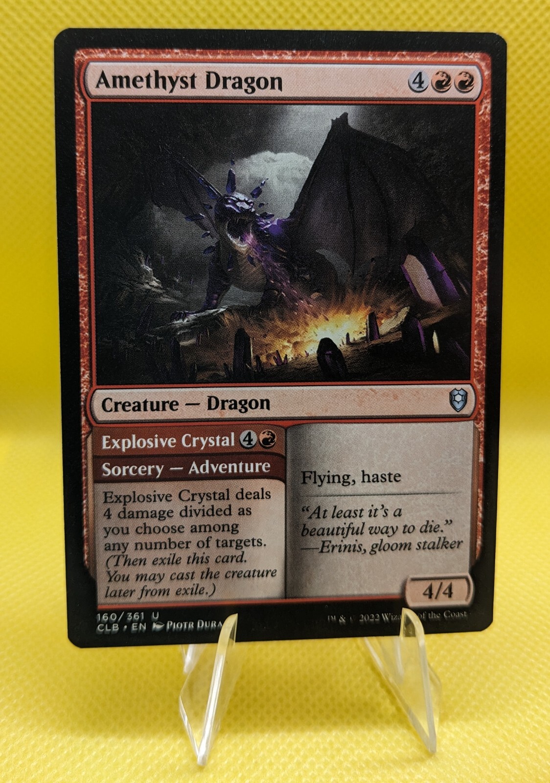 MTG Amethyst Dragon Explosive Crystal Commander Legends Baldur's Gate ...