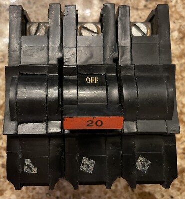 FPE 3 Pole 20 Amp Breaker NA320 | eBay