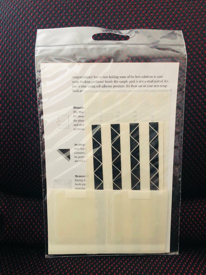 9 Pack! 3L Memorabilia Pockets Keepsake Envelopes Mounting Squares ...