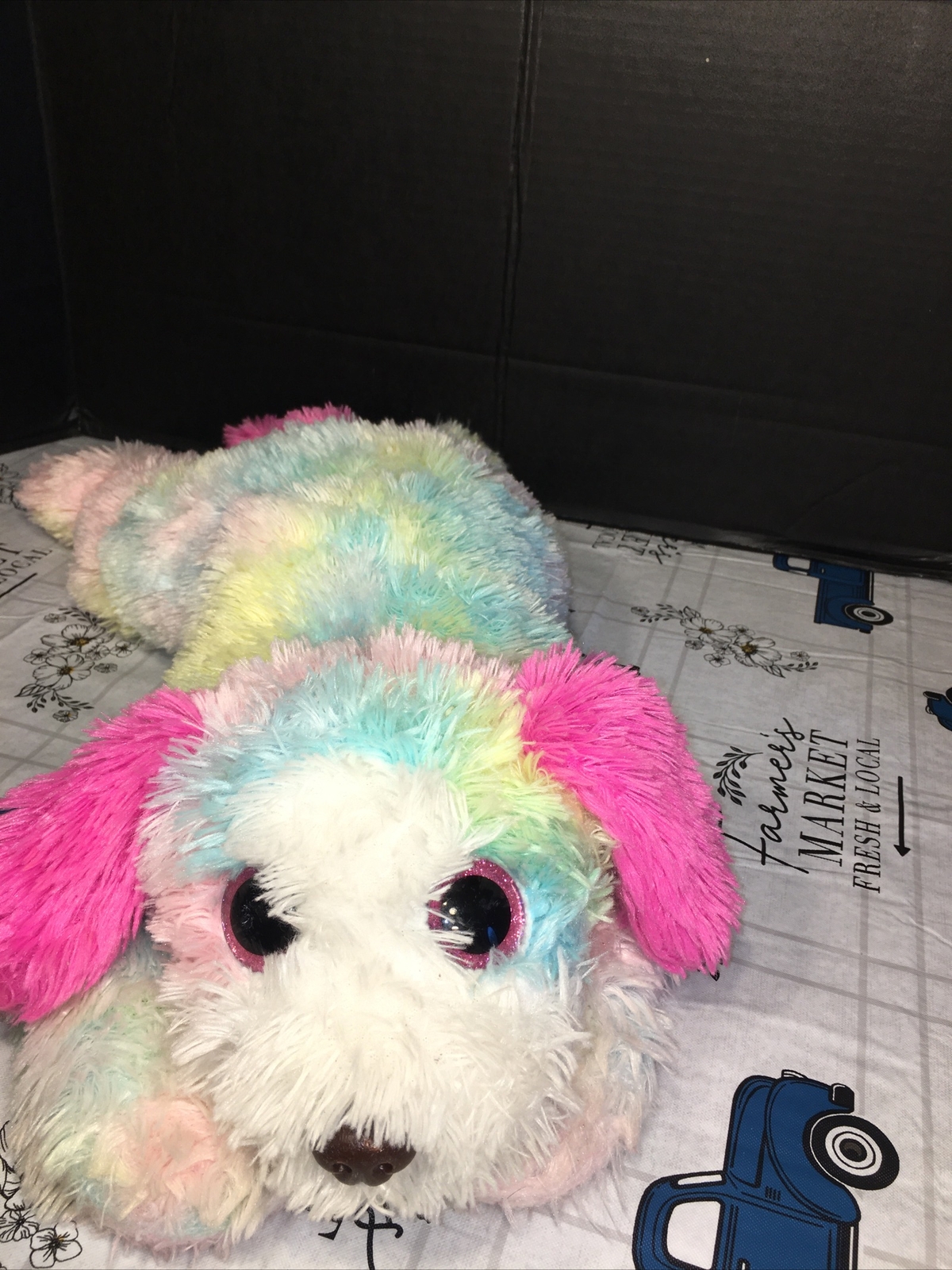 Ty+Classic+Yodels+Rainbow+Dog+Large+Plush+-+Aprox+21+Inches for sale ...