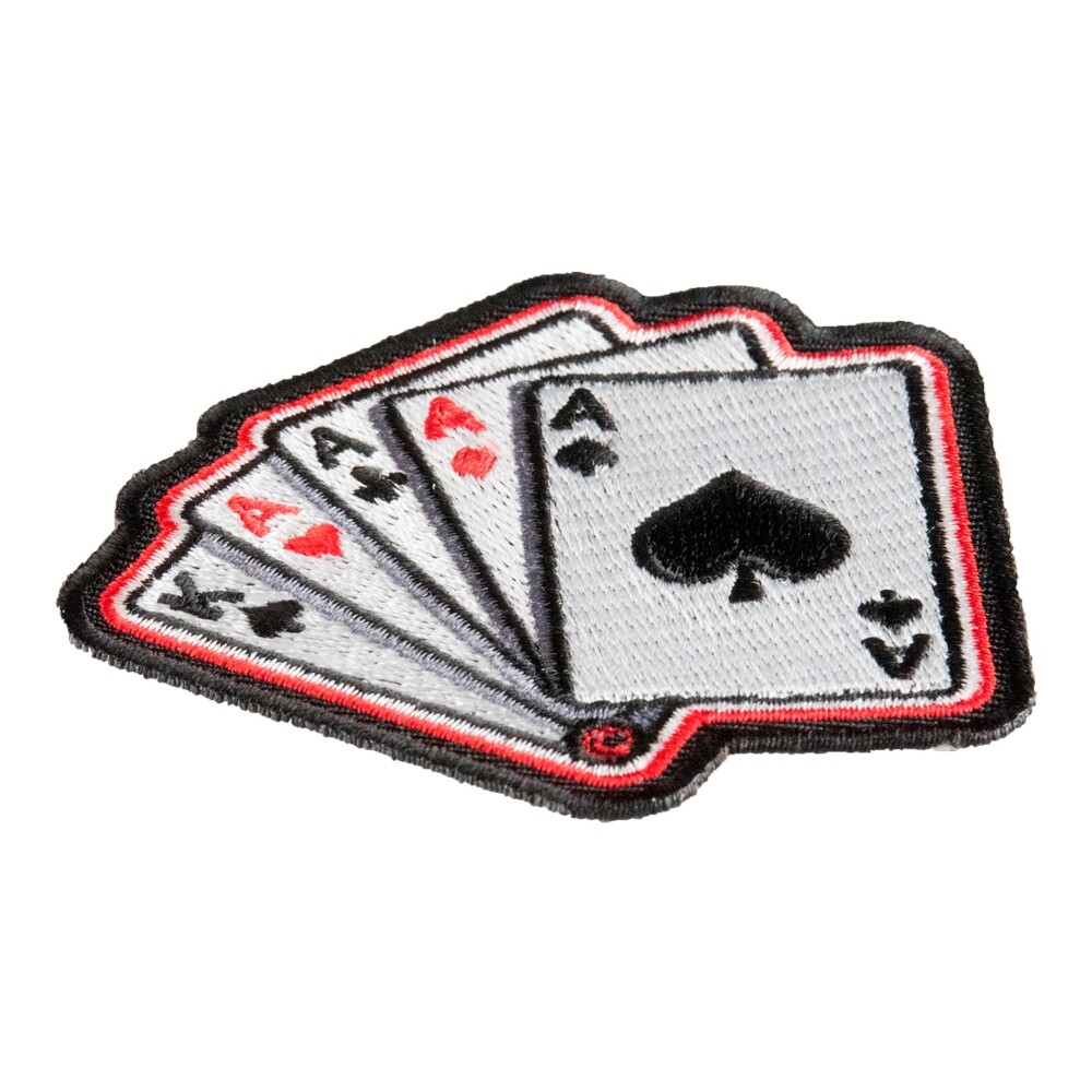Four Of A Kind Aces Playing Cards Patch, Gambling Patches | eBay