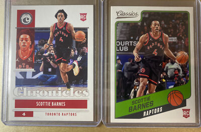 Scottie Barnes 2021-22 (2) Card Rookie Lot-Card #47 & #159 Raptors ...