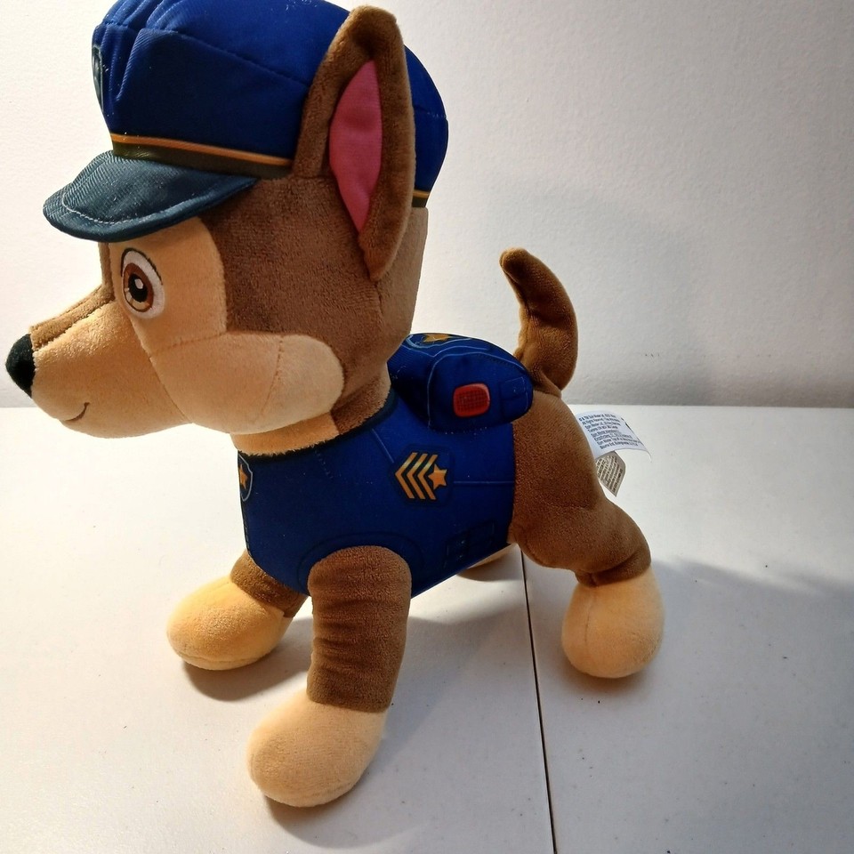 Nickelodeon Paw Patrol Chase Sitting Stuffed Plush Animal Toy Dog ...