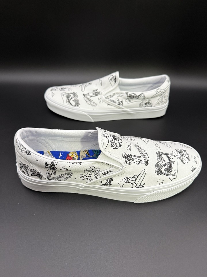 Vans Classic Slip-On Low Tide True White / True Mens Shoes VN0A5JLXBPD ...
