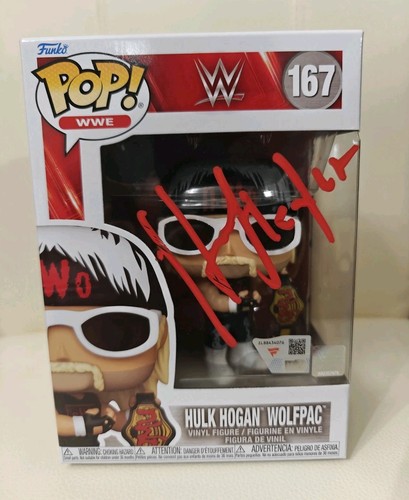 WWE Hulk Hogan Wolfpac NWO Funko Pop 167 WWE WWF Signed Autograph ...