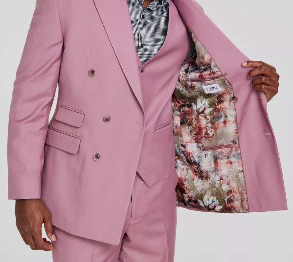 Tayion Collection Men Purple 2-Piece Classic-Fit Solid Jacket Suit ...
