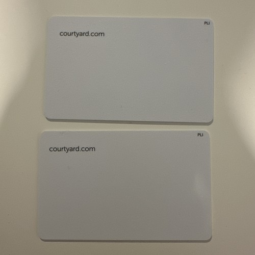2 x Hotel Room Key COURTYARD by Marriott hotel White RFID Card | eBay