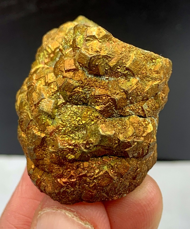 Natural Iridescent Rainbow Golden Pyrite Crystals From Pakistan - 54.60 ...