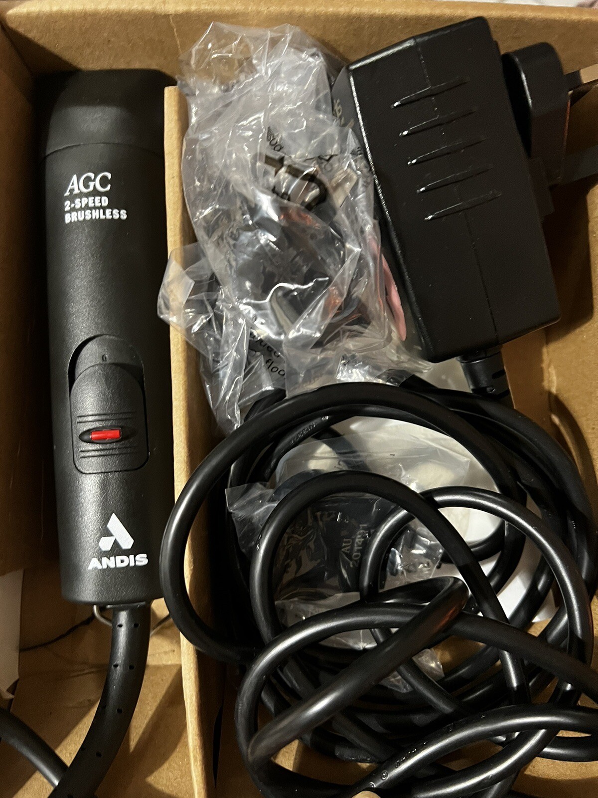 Andis AGC Ultraedge 2 Speed Clipper - Black - Brushless AGC2 AGCB Dog ...