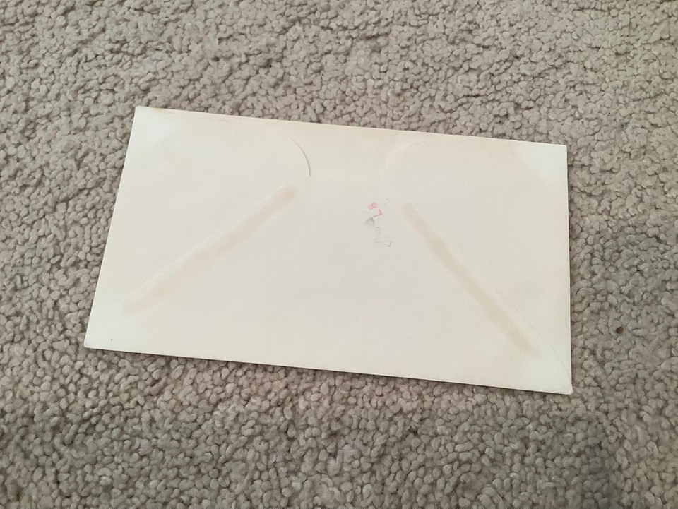 1979 LEFT HAND, W.V. : Signed FOLK ART WATERCOLOR Postal Cover GEORGE ...