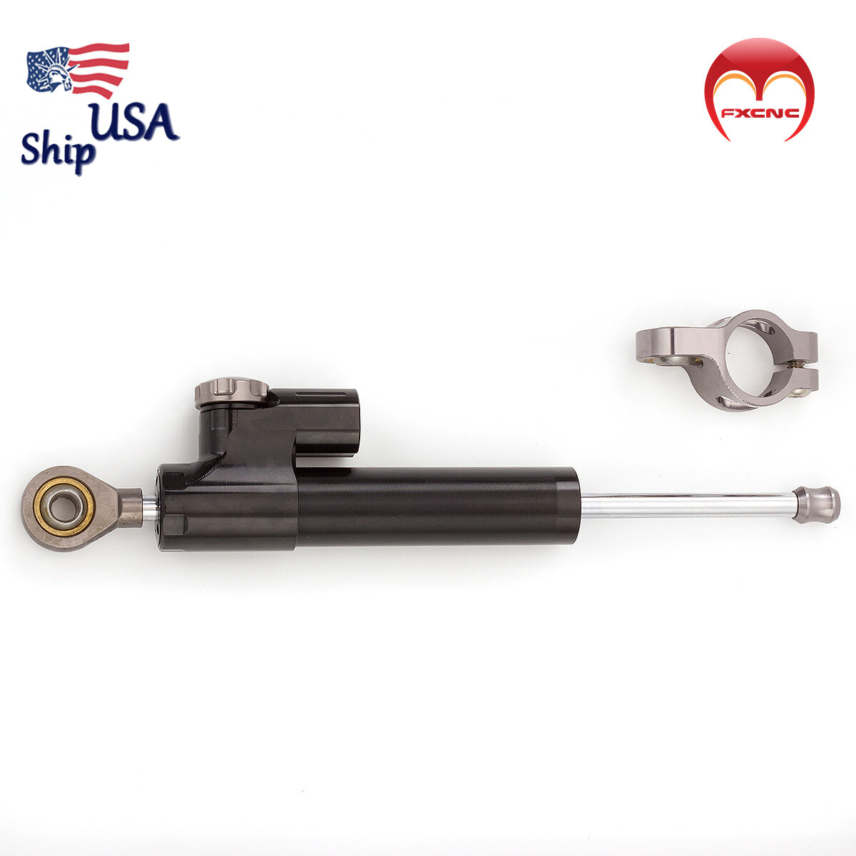 FXCNC Steering Damper Motorcycle stabilizer Linear Reversed Safety ...
