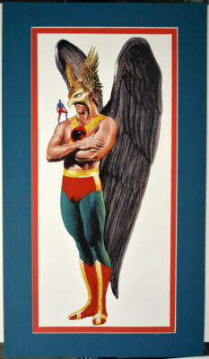 HAWKMAN & ATOM PRINT Professionally MATTED Alex Ross | eBay