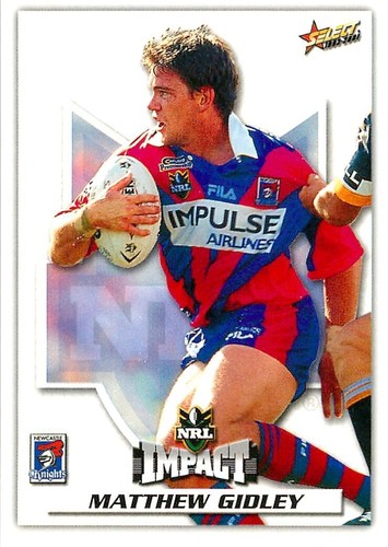 2001 NEWCASTLE KNIGHTS NRL Premiers Card MATTHEW GIDLEY | eBay