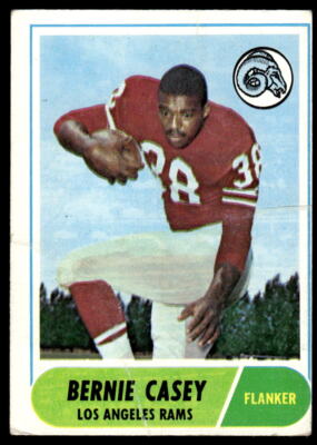1968 Topps Bernie Casey #28 Los Angeles Rams Football Card | eBay