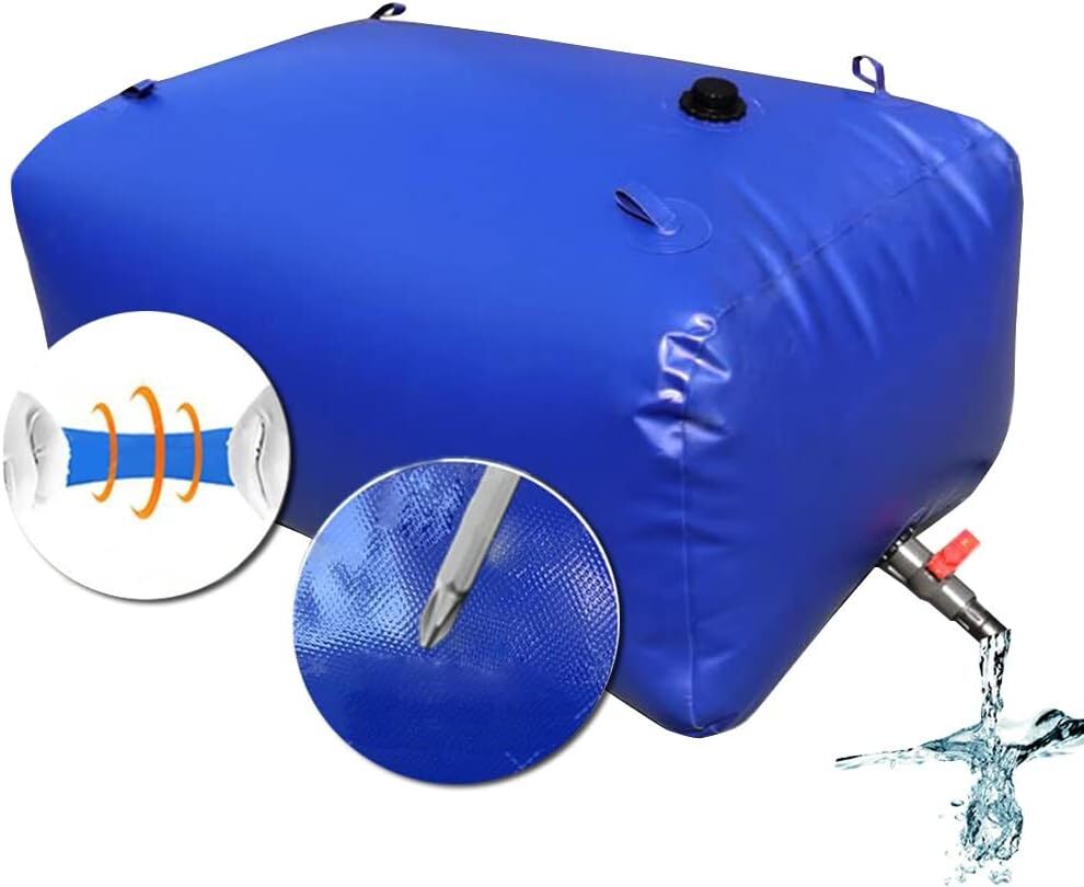 110L Water Storage Bladder Collapsible Water Tanks Portable RV Camping ...