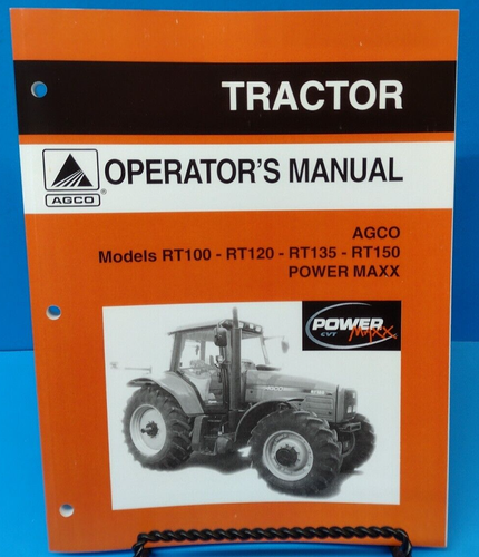 AGCO 3378495M1 Operator Manual – RT100 / RT120 / RT135 / RT150 Tractor ...