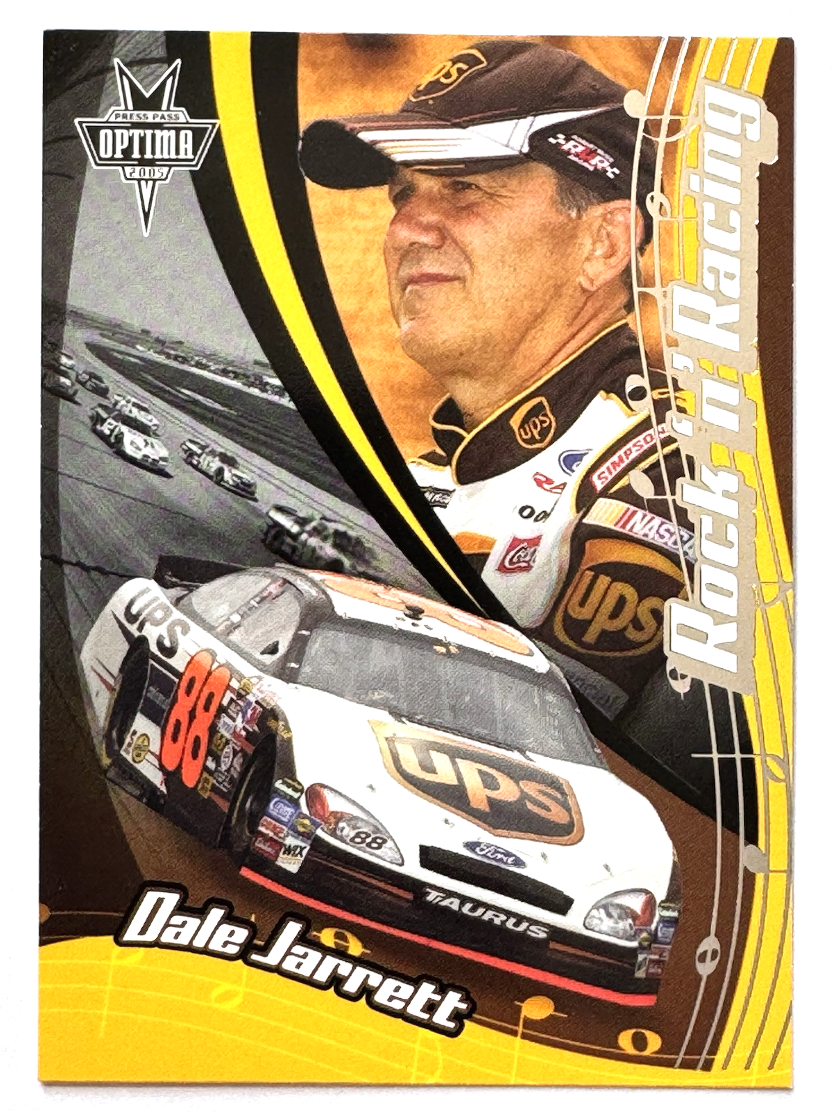 HOF'er DALE JARRETT 2005 Press Pass Optima ROCK 'N' RACING NASCAR Card ...