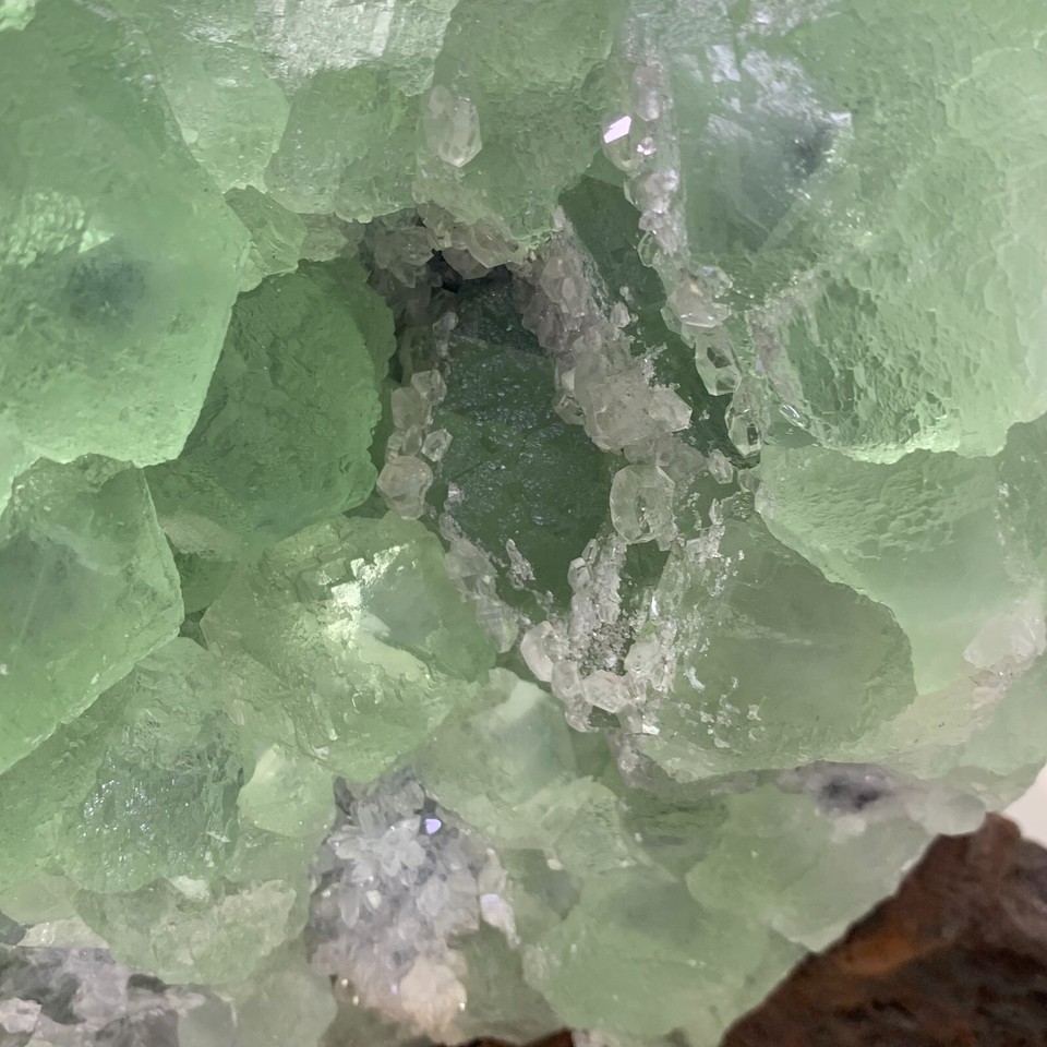 21 LB Rare Large particle Natural fluorite Quartz Crystal Mineral ...