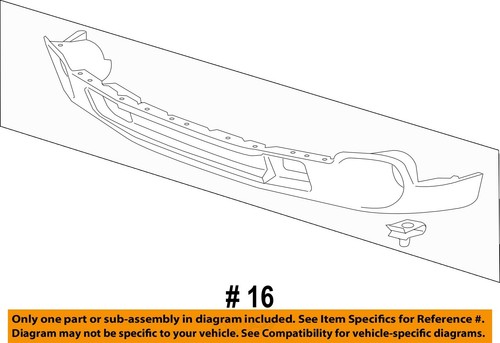 GM OEM Front Bumper-Spoiler Lip Chin Splitter 22755085 | eBay