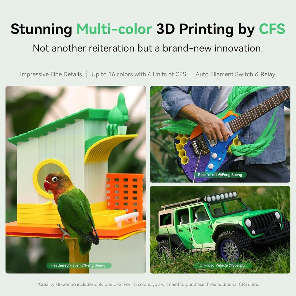 Creality Hi 3D Printer Support Multi-Color 3D Printing Auto Filament ...
