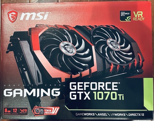 MSI GeForce GTX 1070 Ti 8GB GDDR5 Gaming Graphics Card GPU with Box | eBay