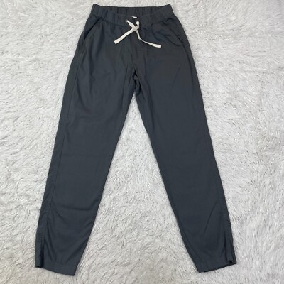 Pact Pants Womens XS Gray Organic Cotton Daily Twill Pant Drawstring ...