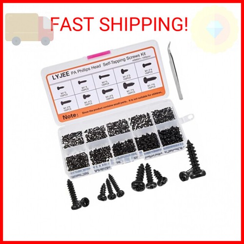 Small Screws Assortment Kit, 1000pcs Miniature Phillips Replacement ...