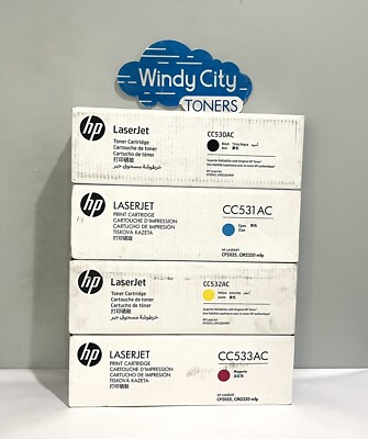 HP 304A CC530AC-531AC-532AC-533AC Toner Set LaserJet CP2025 CM2320 ...