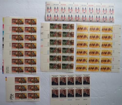 LOT U.S. POSTAGE 6 - PLATE BLOCKS 10 CENT STAMPS 80 TOTAL FV $8 MNH | eBay