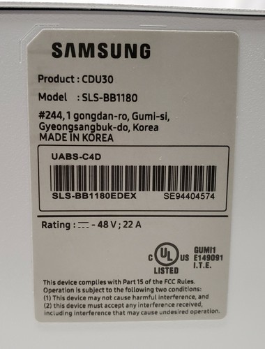 New Samsung Networks CDU 30 SLS-BB1180EDEX Mobile Network Unit-Untested ...