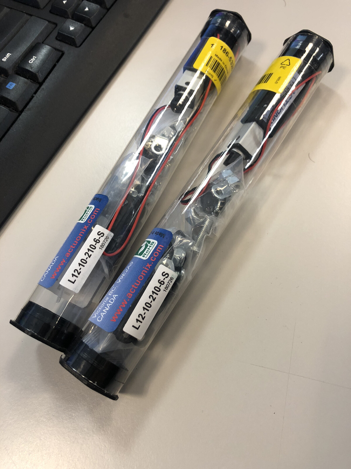 Actuonix L12 MICRO LINEAR ACTUATOR 10mm Stroke 6V 80N 6.5mm/s L12-10 ...