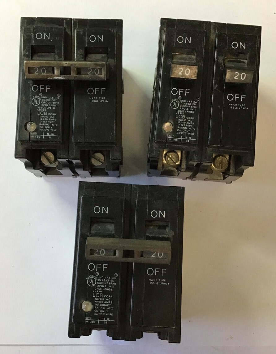 LCB CORP. LB220 CIRCUIT BREAKER 120/240VAC ***LOTOF3*** | eBay