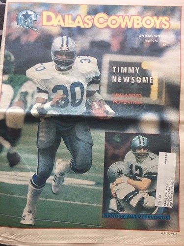 " NFL Dallas Cowboys Official Weekly Magazine March, 1985; Vol. 11, No ...