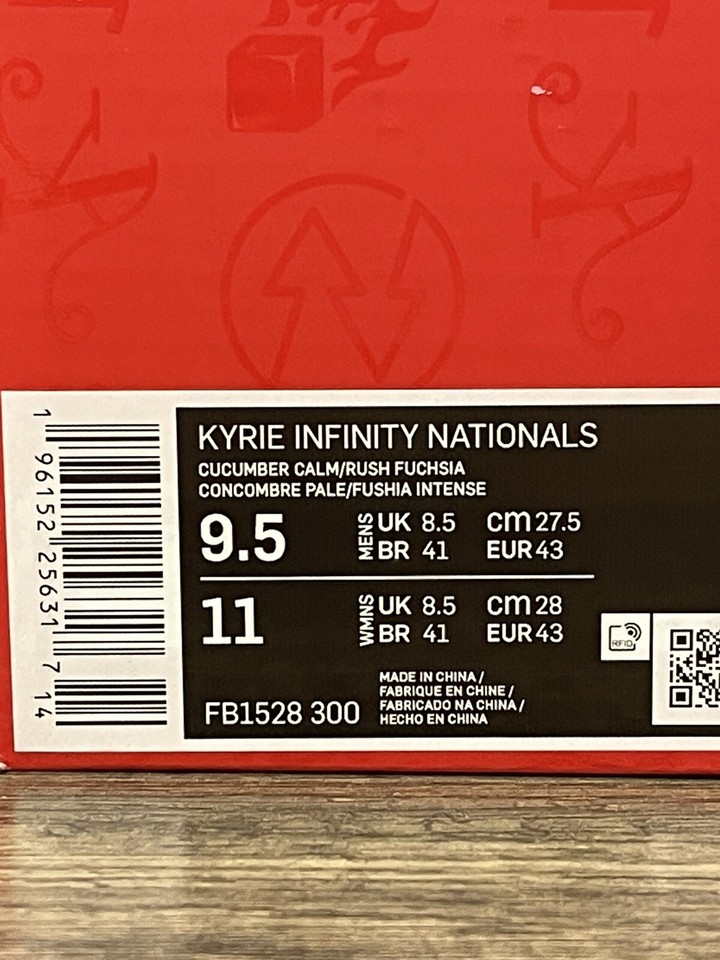 Nike Kyrie Infinity P Nationals “EYBL” FB1528-300 Men's Size 9.5 | eBay