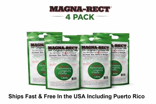 4 Packs Magna-Rect Green Max-Pro Herbal Dietary Supplement for Men Exp ...