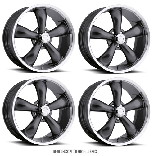 Vision Wheel Set of 4 142 Legend 5 18" x 8.5" Gun Metal Gray 5x115 20mm ...