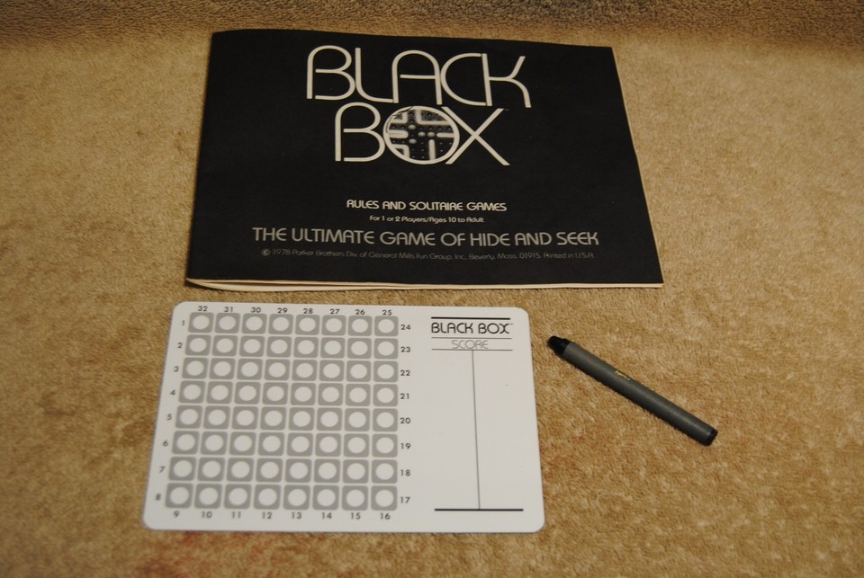 Vintage 1978 Black Box The Ultimate Game of Hide & Seek No.225 Parker ...