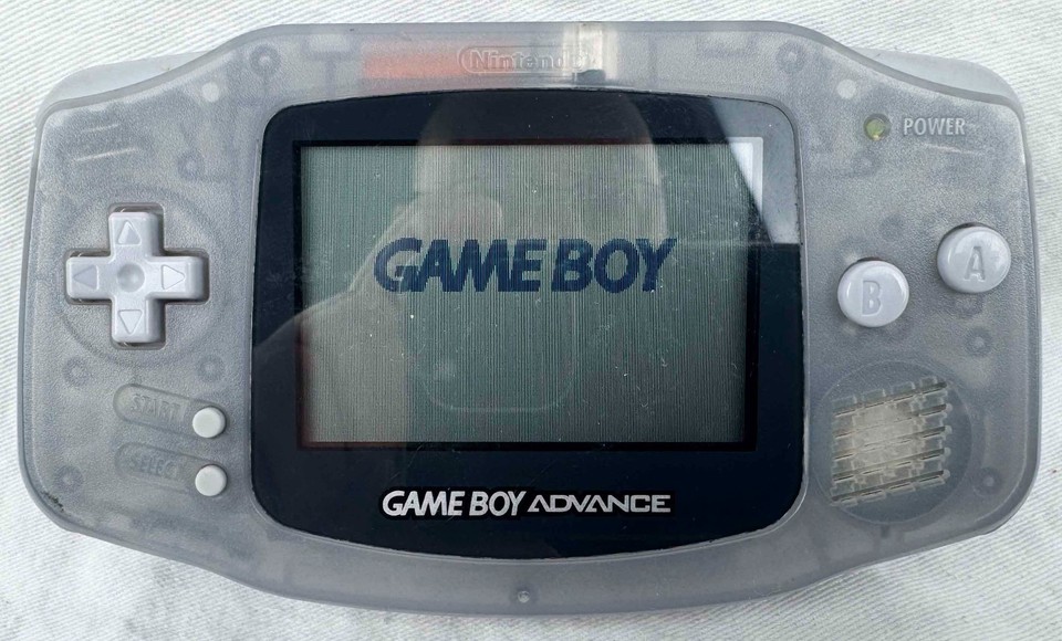 Vintage Game Boy Advance hand held console - clear color AGB-001 Works ...