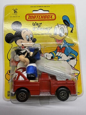 Disney Matchbox Mickey Fire Truck New, Still In Blister Pack. Never ...