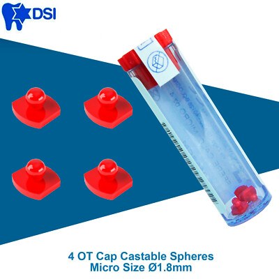 DSI Dental Lab Implant OT Cap 4 Micro Castable Spherical Attachment Ø1 ...