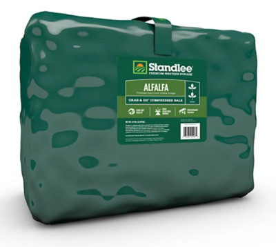 Premium Western Forage Compressed Alfalfa Hay Bale –50 lb for Horses ...
