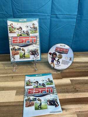 ESPN Sports Connection (Nintendo Wii U, 2012) COMPLETE GCM CIB ...