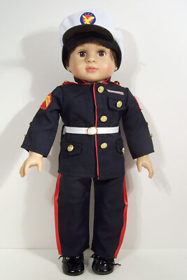 USA Marines Military Uniform Doll Clothes For 18 American Girl Boy ...