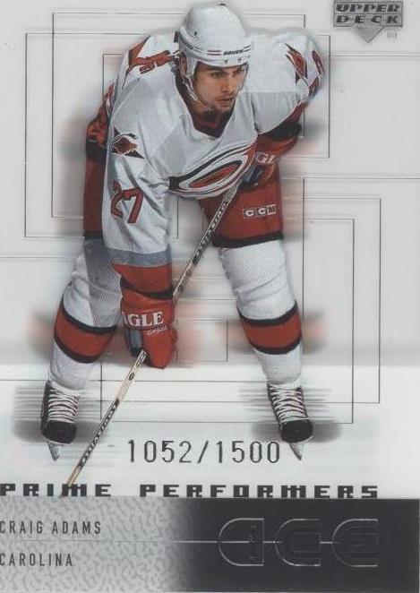 2000-01 Upper Deck Ice - Craig Adams #84 /1500 (RC) for sale online | eBay