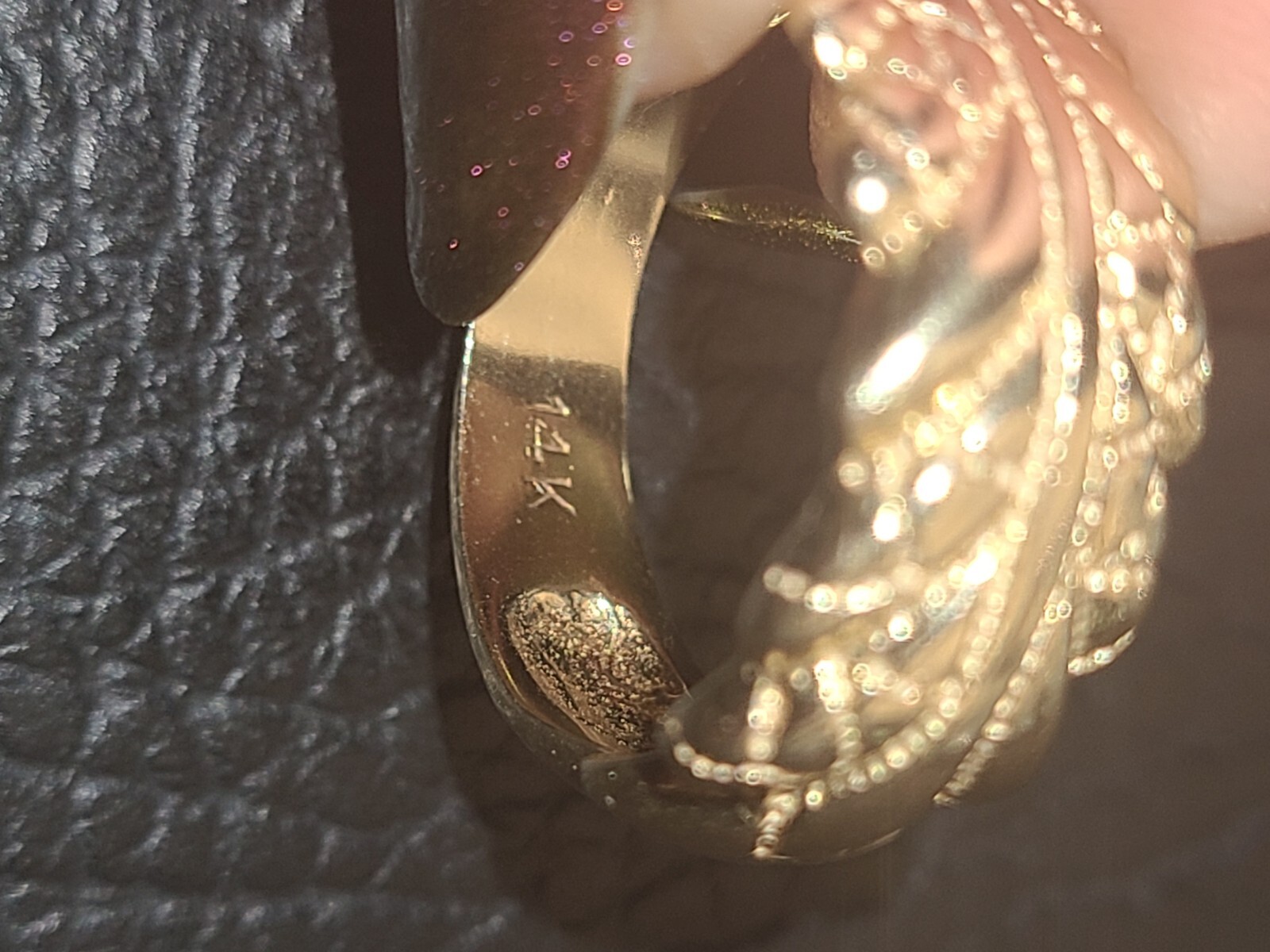 14k Gold Ring, Leaf Gold Ring, Leaf Design Ring, 14k Leaf Ring, Wide ...