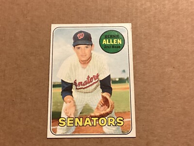 1969 Topps #27 Bernie Allen Baseball Card - Near Mint - Great Corners ...