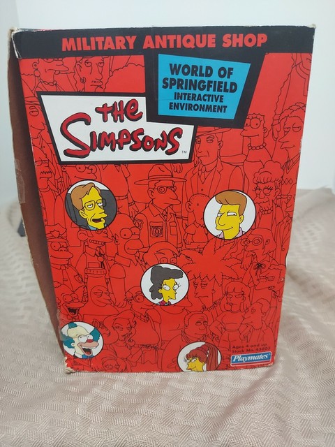 Playmates Toys The Simpsons Series 13 Playset Military Antique Shop ...
