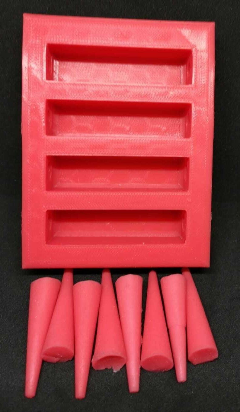 Silicone mould/mold Slimline Pen, Tube-in, Less-Resin, pen blanks for ...