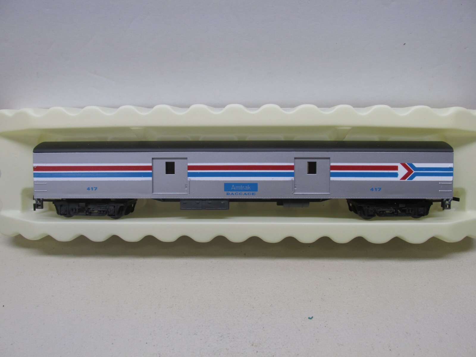 RIVAROSSI / AHM ~ AMTRAK SMOOTH SIDE BAGGAGE PASSENGER CAR # 417~HO ...