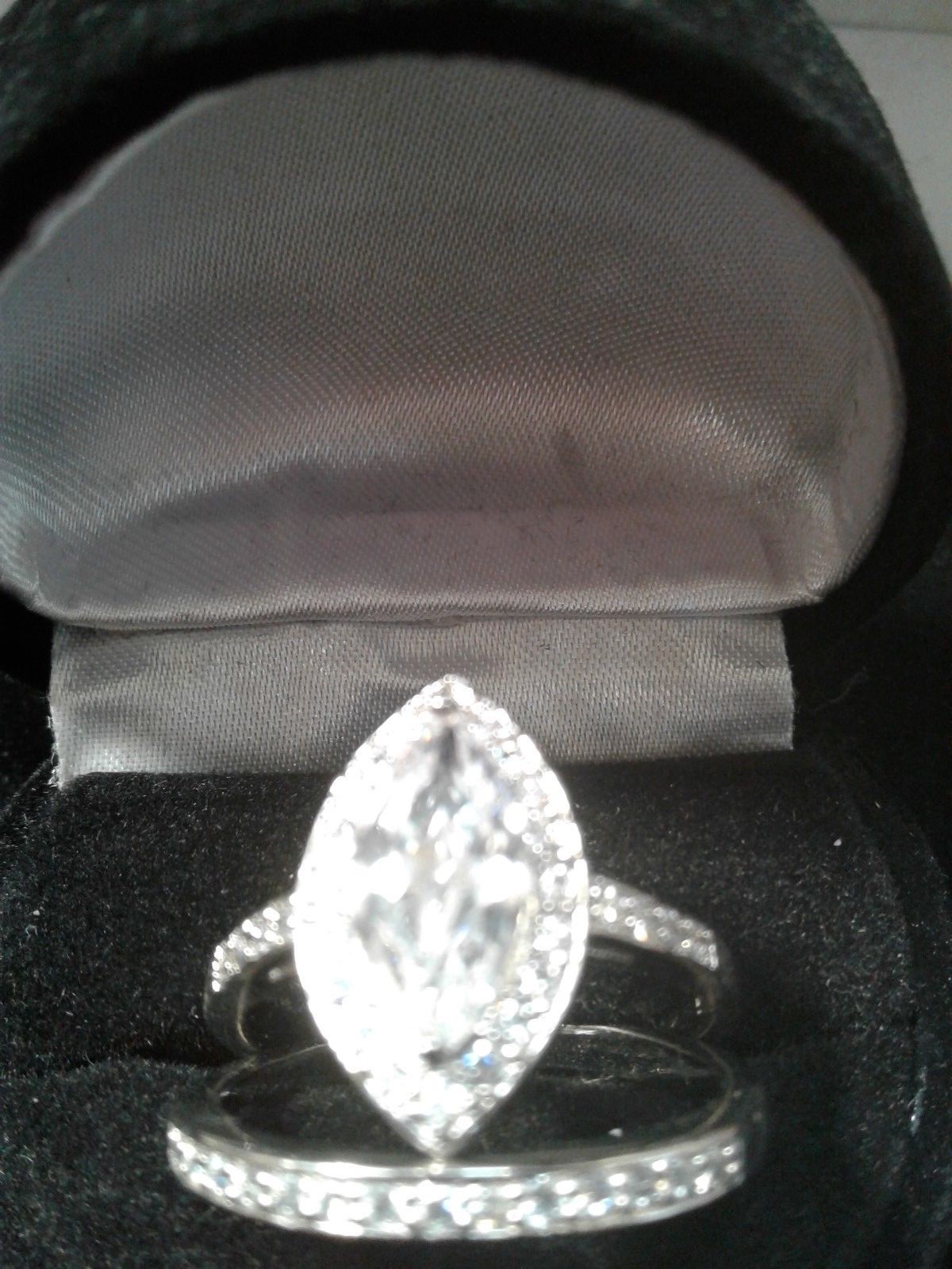 M LCS DIAMOND WEDDING ENGAGEMENT 2 PC RING SET SZ 5 SZ 6 SZ 7 SZ 8 SZ 9 ...